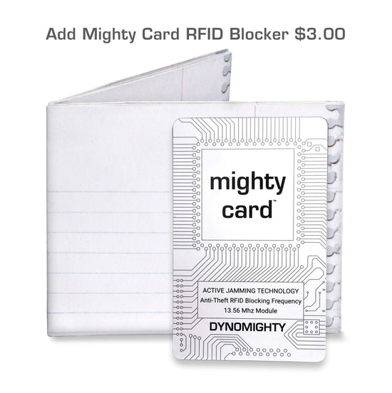 Notebook Paper Mighty Wallet - 3 Ring Binder Tyvek Wallet