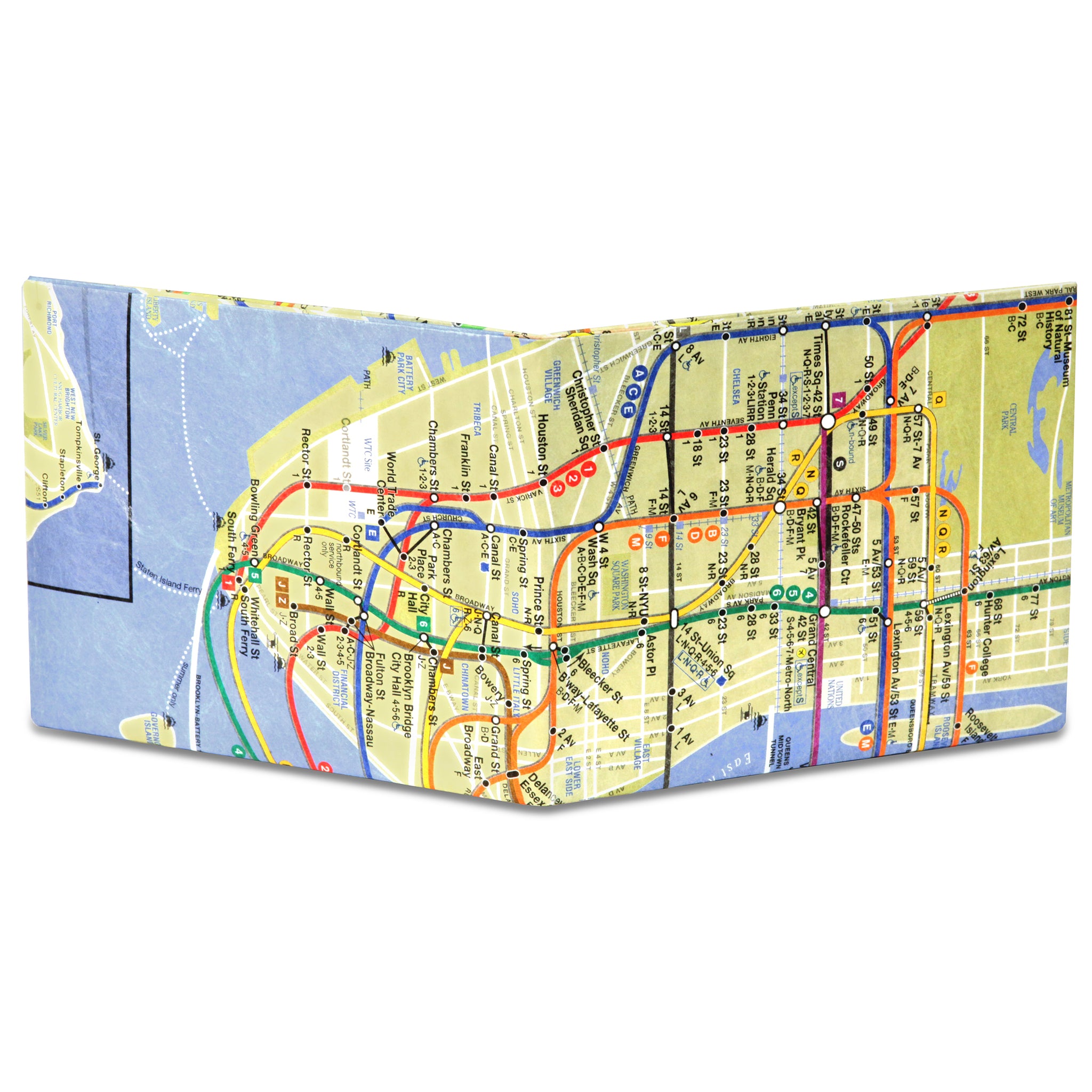 Subway Map Mighty Wallet
