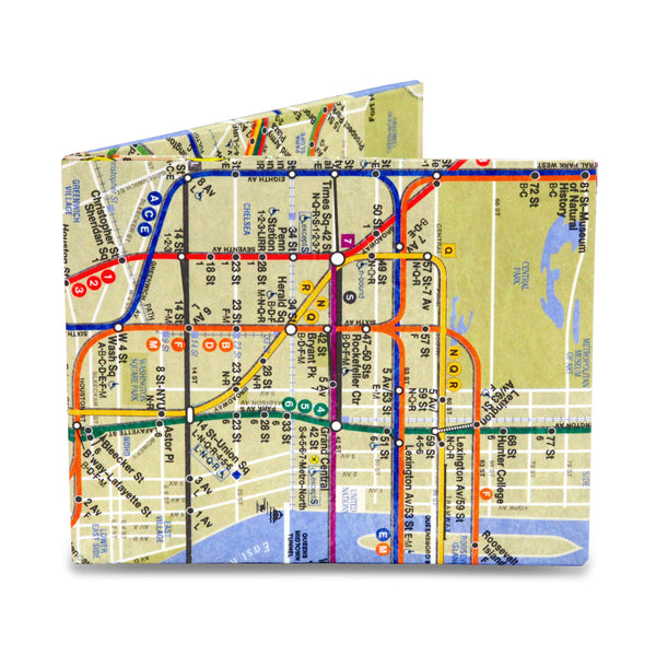 Subway Map Mighty Wallet
