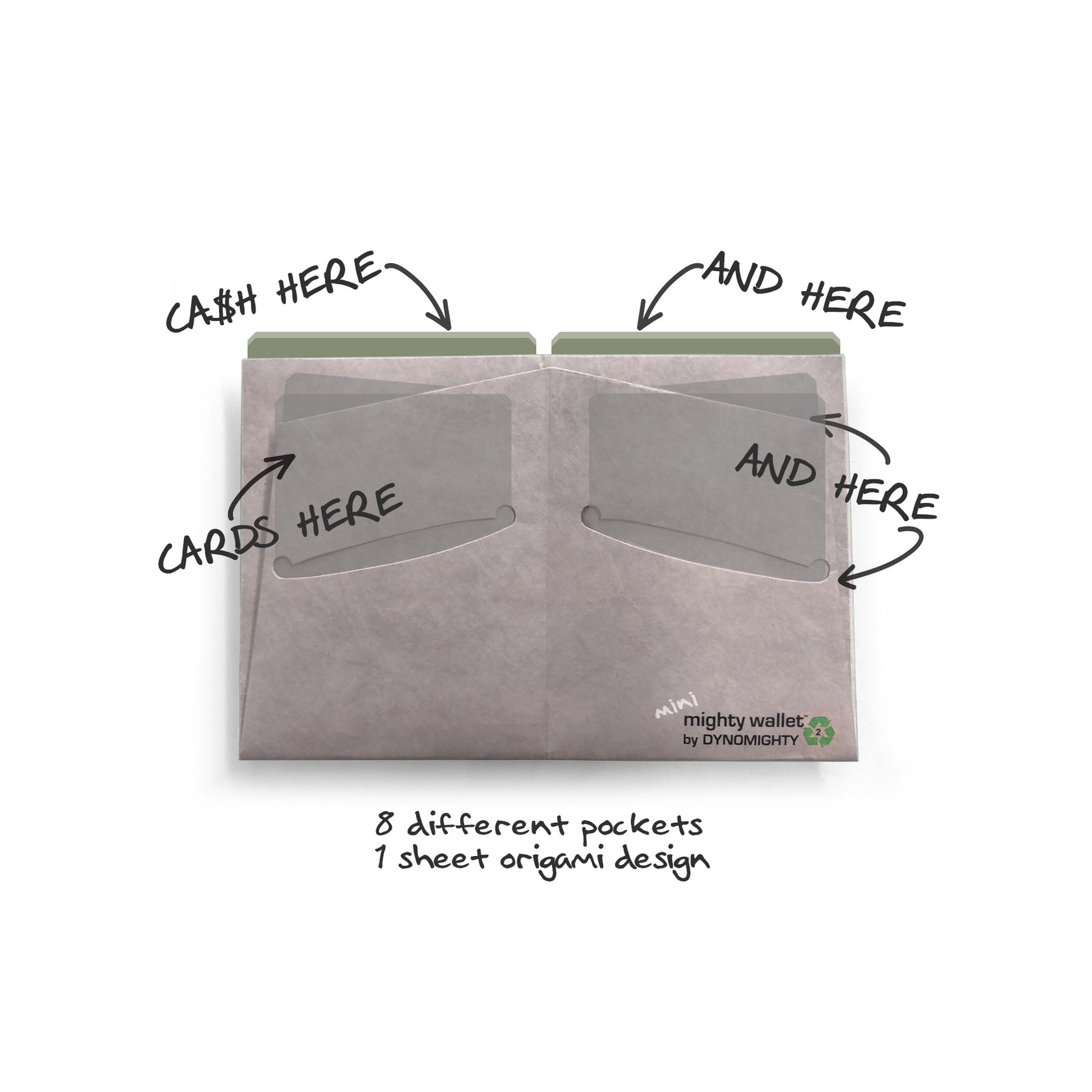 Gold Leaf mini Mighty Wallet